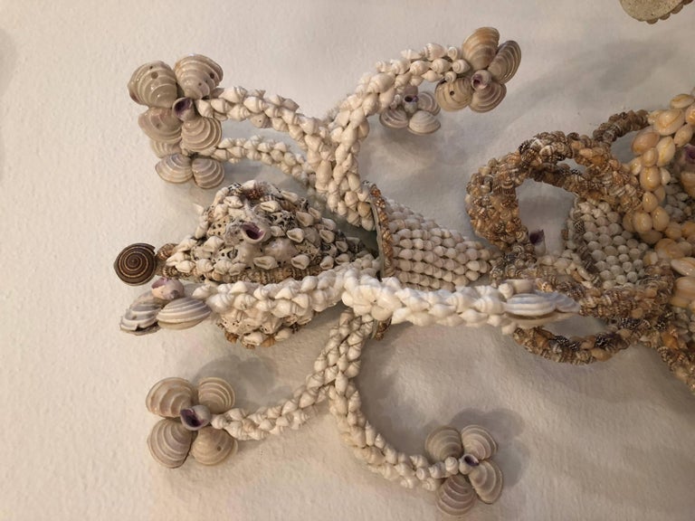 Vintage Pair of Seashell Shell Beach Wall Light Sconces at 1stDibs