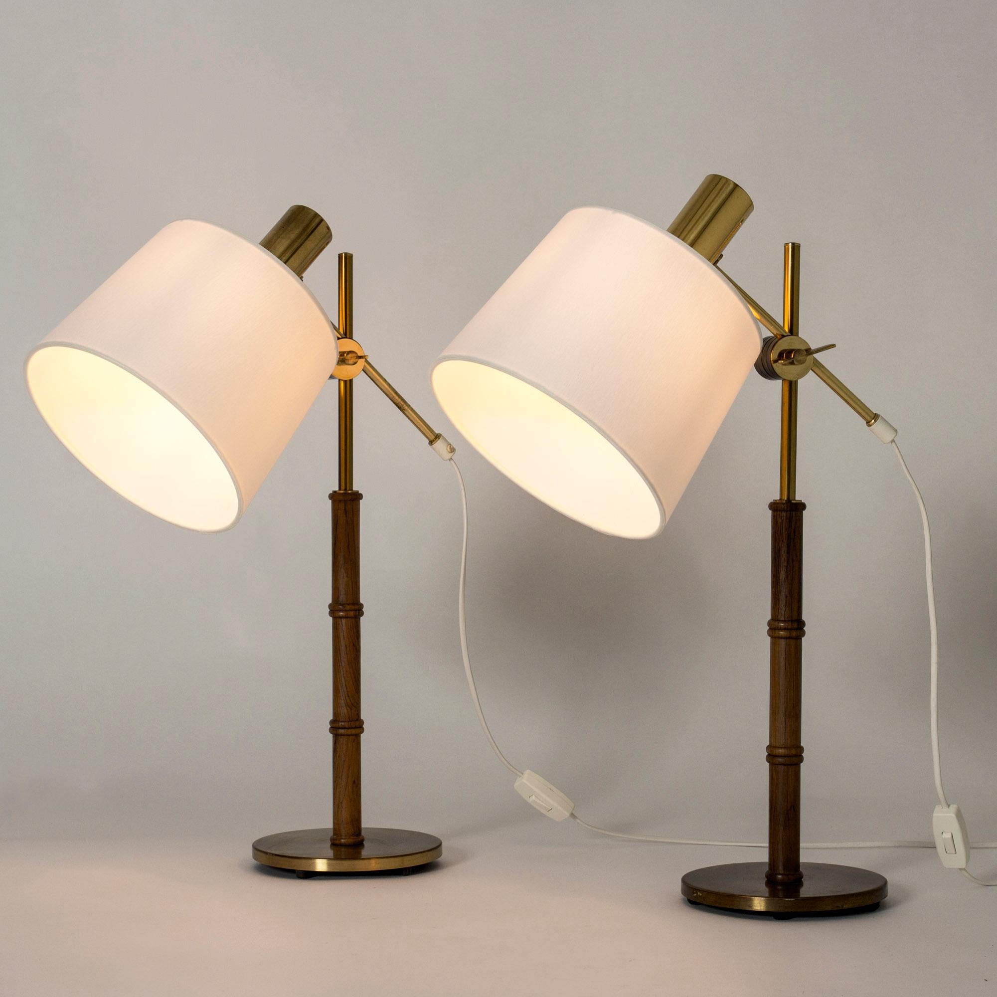 Vintage Pair of Table Lamps, Falkenbergs Belysning, Sweden, 1960s For ...