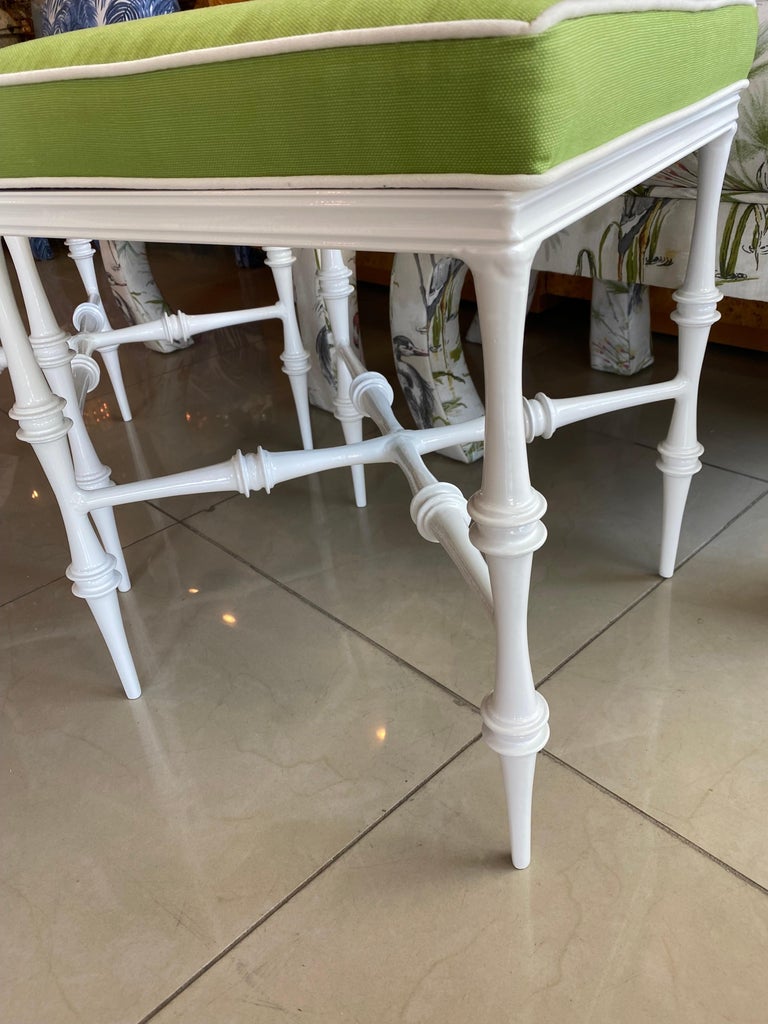 Vintage Pair Phyllis Morris Metal Outdoor Benches Newly Powdercoated ...