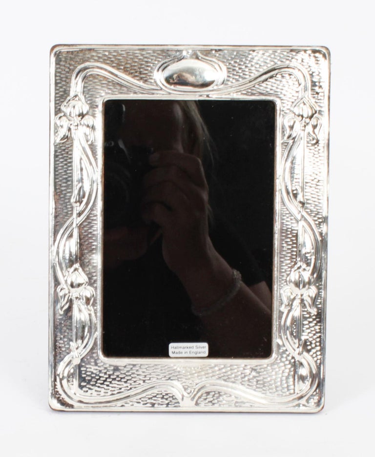 Vintage Pair Sterling Silver Art Nouveau Style Photo Frames Harry Frane ...
