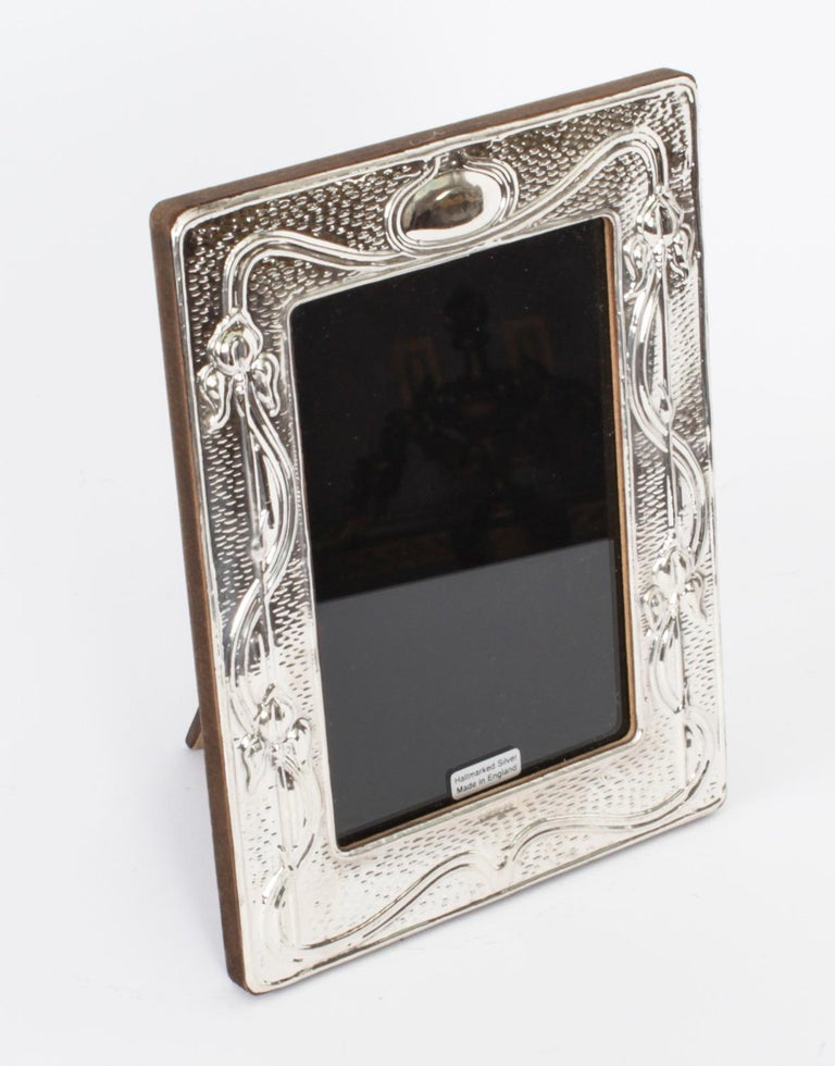 Vintage Pair Sterling Silver Art Nouveau Style Photo Frames Harry Frane ...