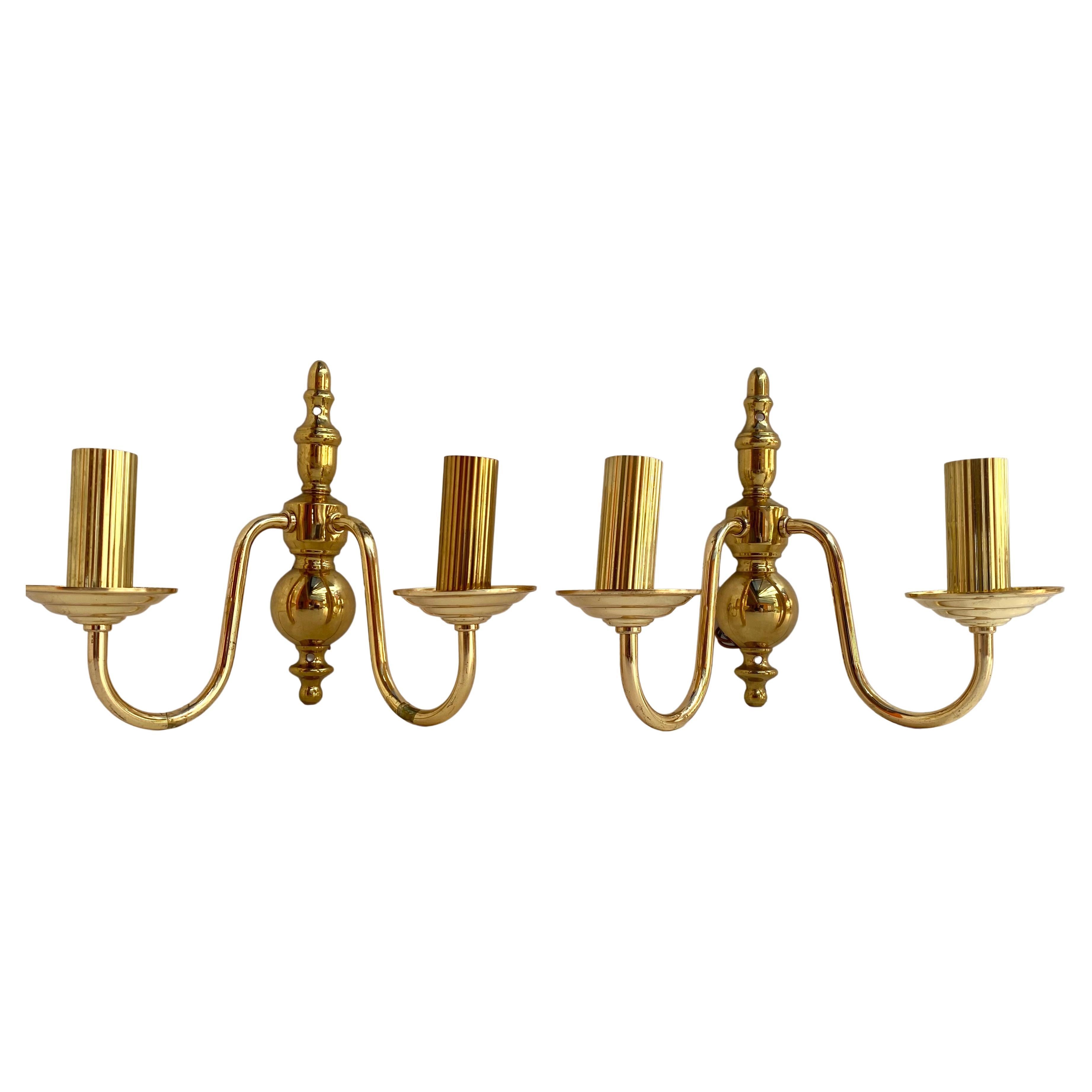 Vintage Pair of Wall Bow Tie Sconces by Virden Lighting at 1stDibs ...