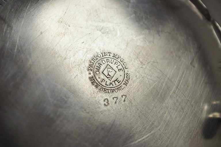 Vintage Pairpoint Silver Plated Covered Butter Bowl Covered Dish with ...