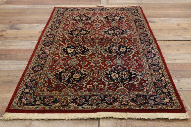 Vintage Pakistani Rug with Floral Bouquets and Persian Design For Sale ...