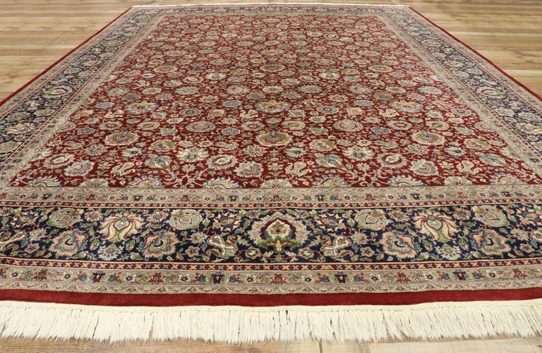 Vintage Pakistani Rug with Persian Tabriz Design and Old World ...