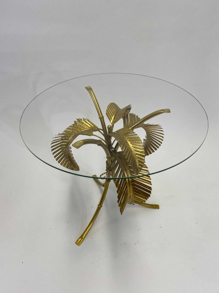 Vintage Palm Coffee Table Made in Italy For Sale at 1stDibs