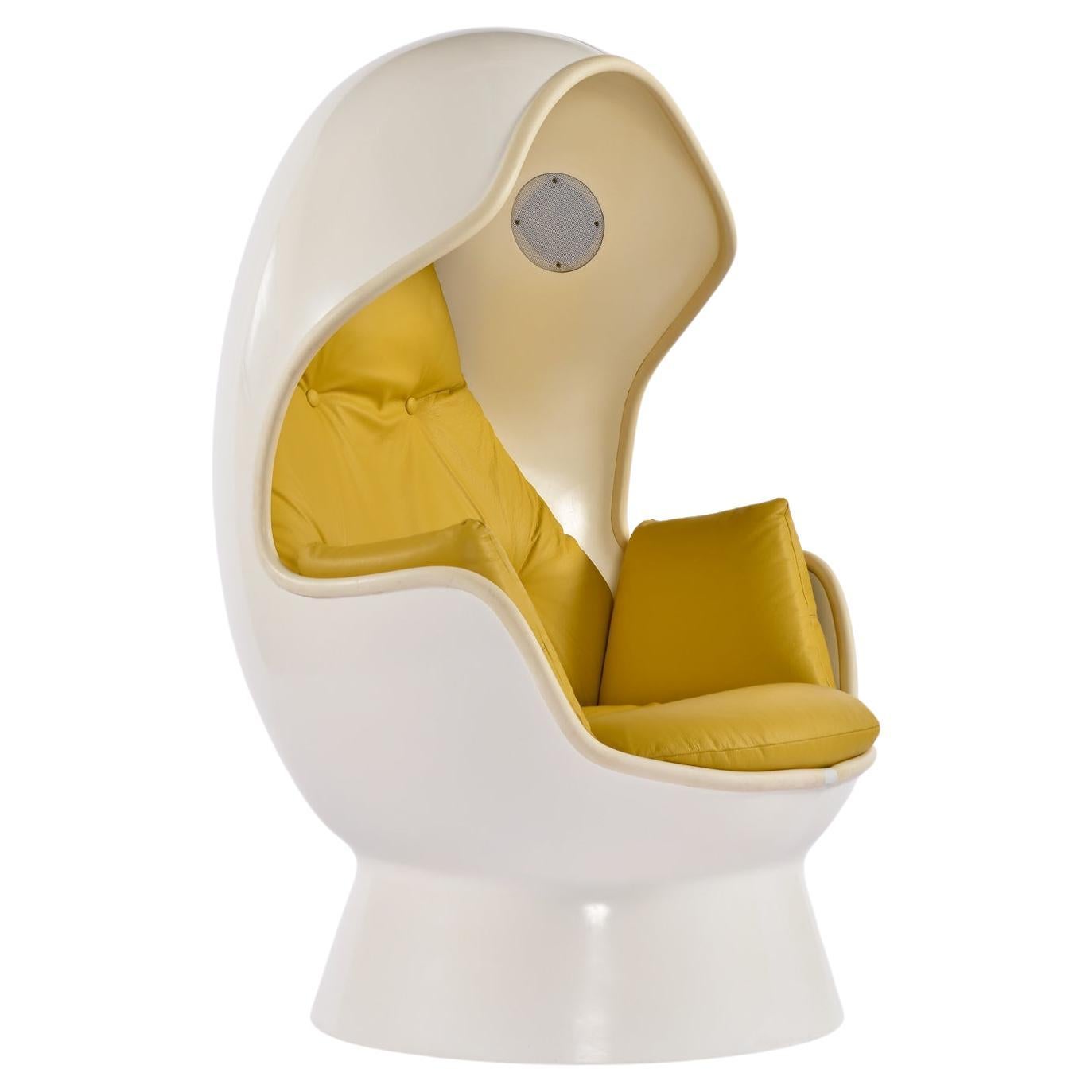 1970 Vintage Lee West Alpha Chamber Egg Pod Stereo Chair at 1stDibs ...