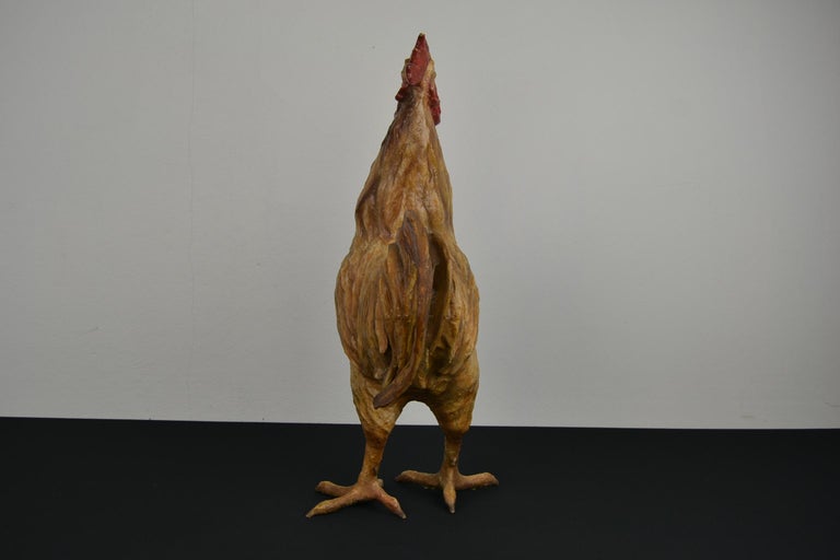 Vintage Paper Mache Rooster For Sale at 1stDibs