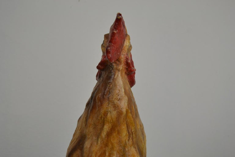 Vintage Paper Mache Rooster For Sale at 1stDibs