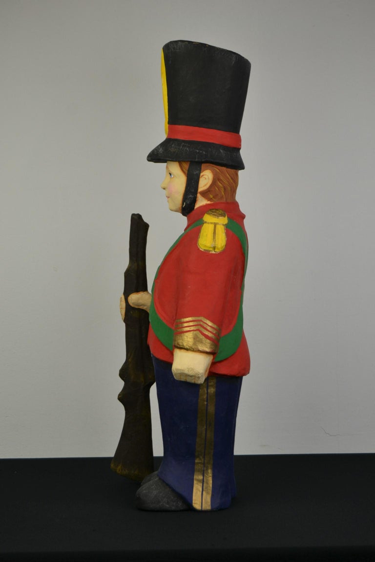 Vintage Paper Mache Royal Guard Doll For Sale at 1stDibs