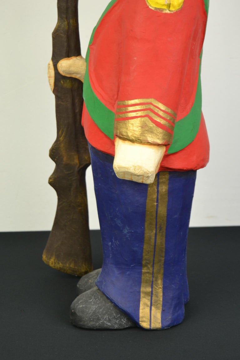 Vintage Paper Mache Royal Guard Doll For Sale at 1stDibs | queens guard ...