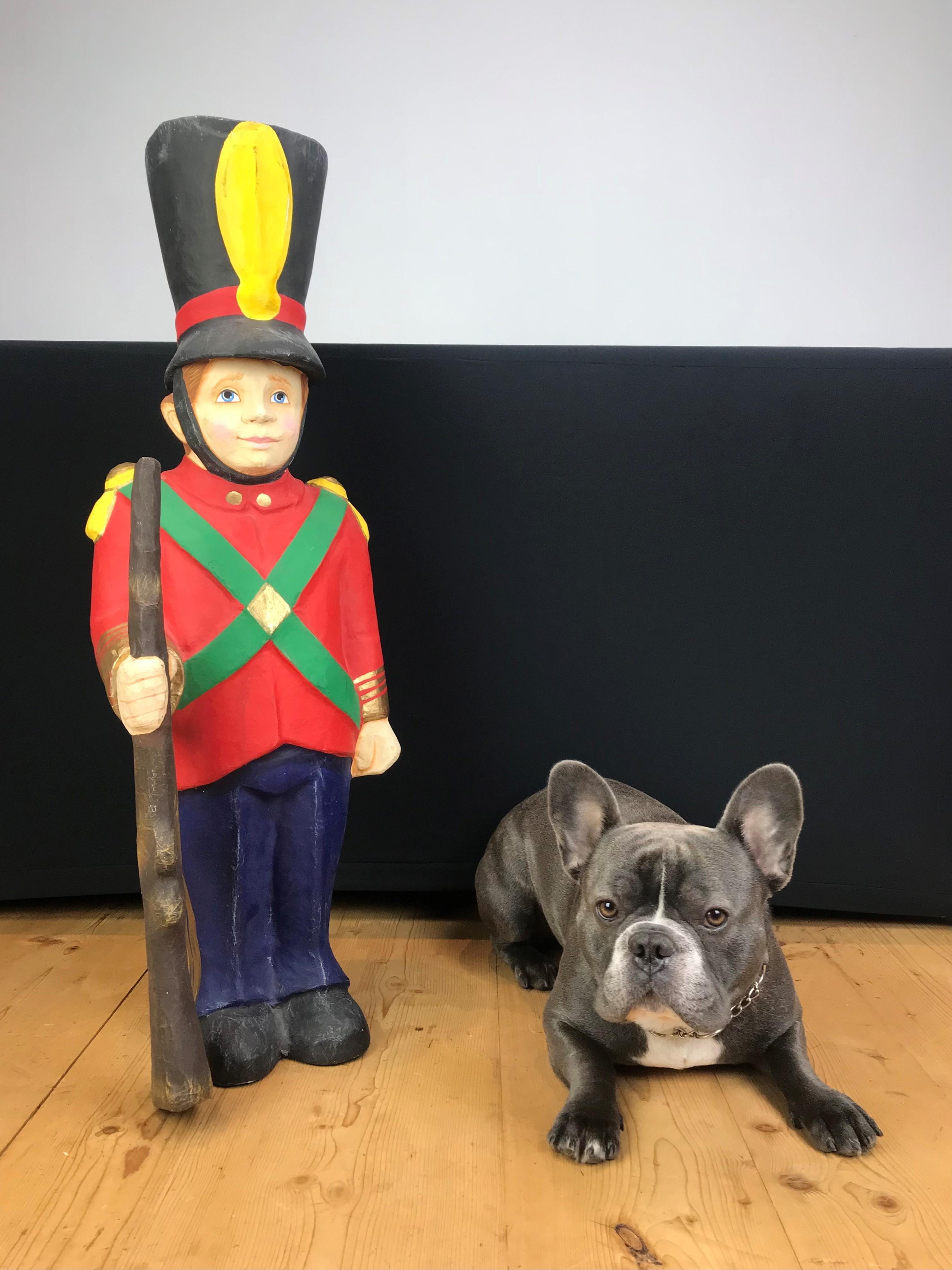 Vintage Paper Mache Royal Guard Doll For Sale at 1stDibs | paper mache ...