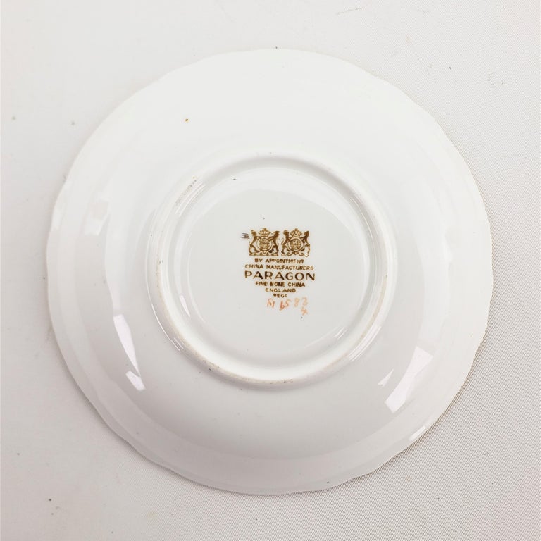 Vintage Paragon Double Warrant Bone China Teacup and Saucer with Floral ...