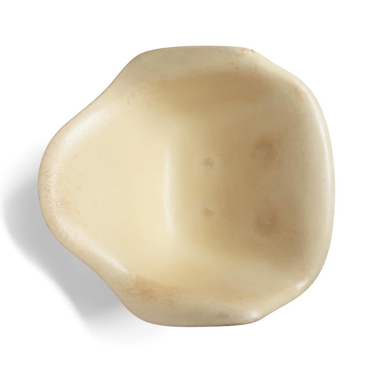 Vintage Parchment Eames Fiberglass Armchair for Herman Miller at 1stDibs