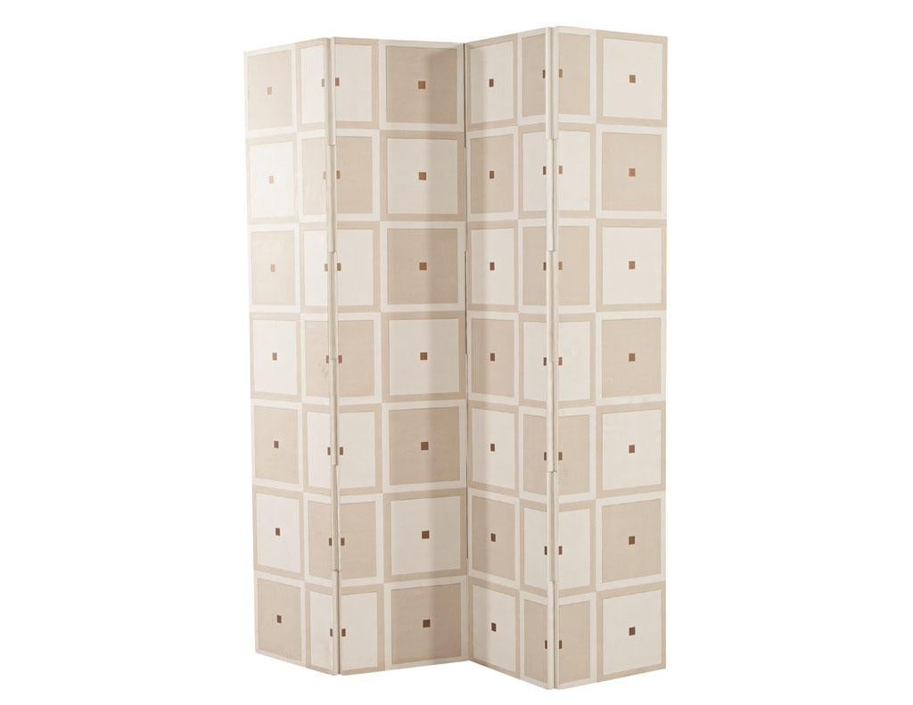 Vintage Parchment Finish Screen Room Divider at 1stDibs | art deco screens