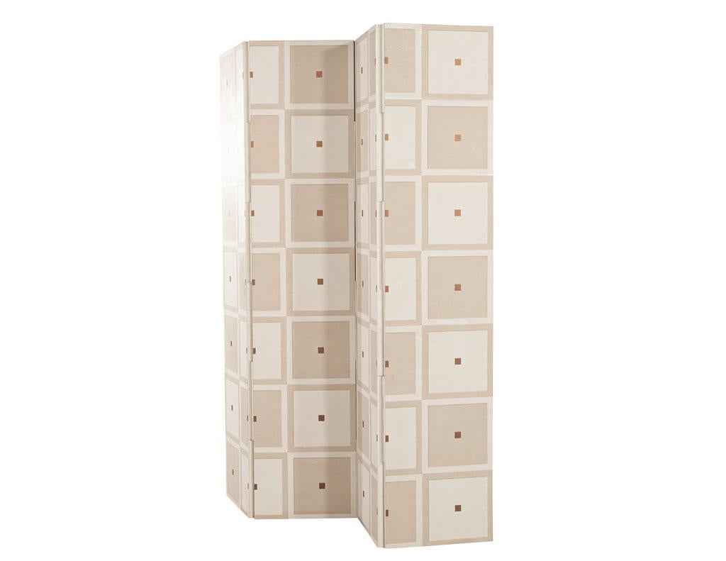 Vintage Parchment Finish Screen Room Divider at 1stDibs | art deco screens