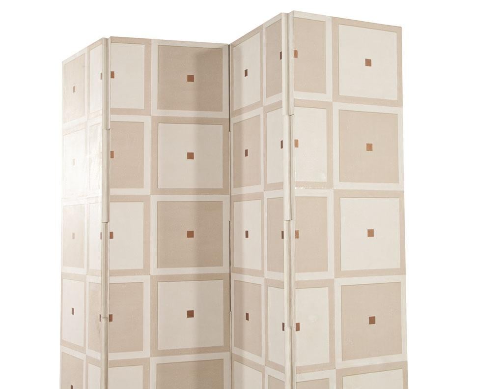Vintage Parchment Finish Screen Room Divider at 1stDibs | art deco screens