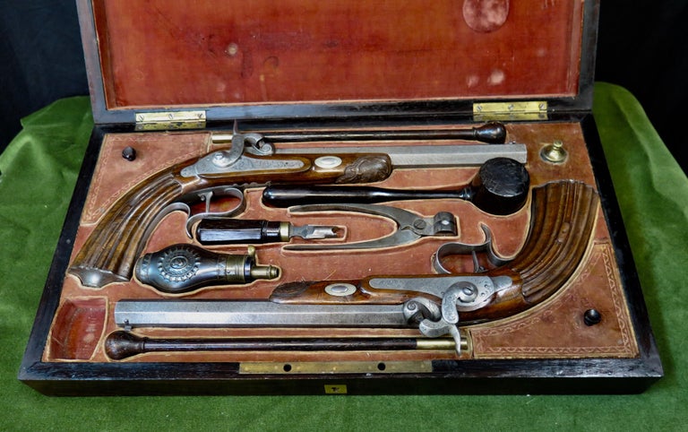 Vintage Parisian Dueling Pistols For Sale at 1stDibs | antique dueling ...