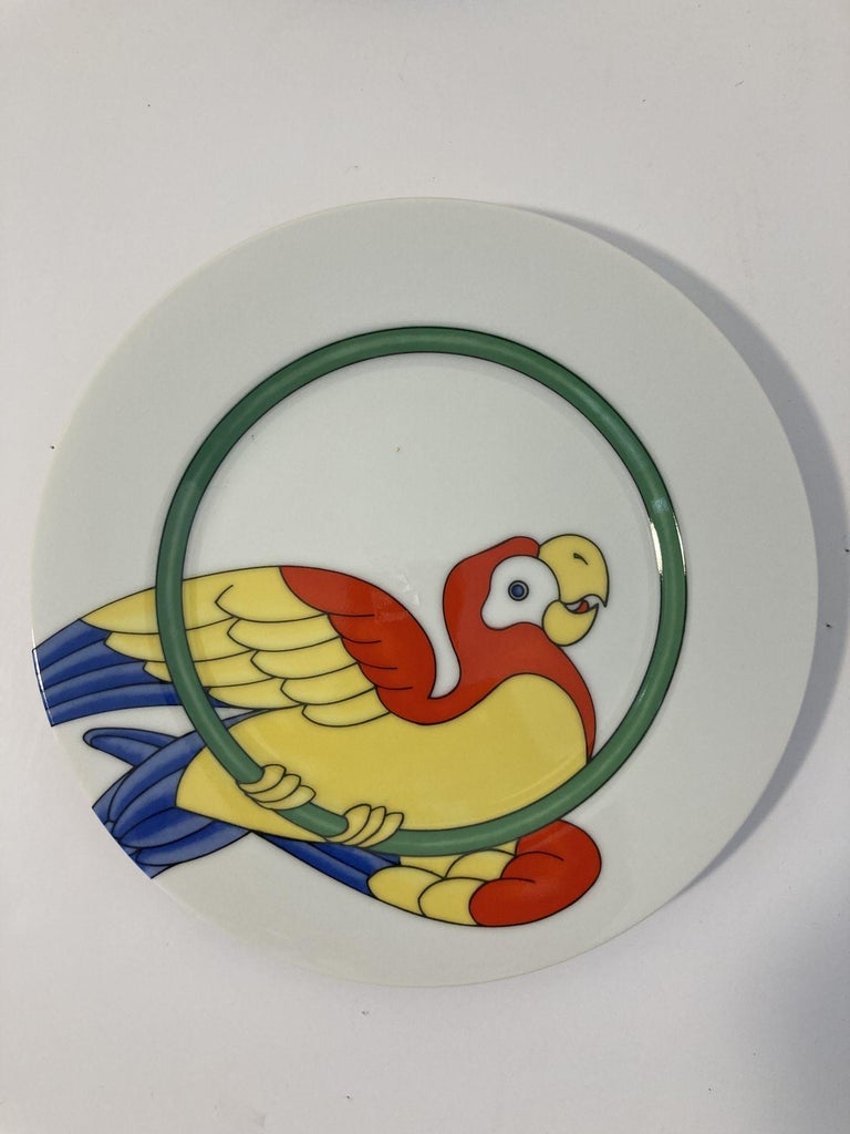 Vintage Parrots Decorative Plates by Fitz and Floyd Set of 4 For Sale ...