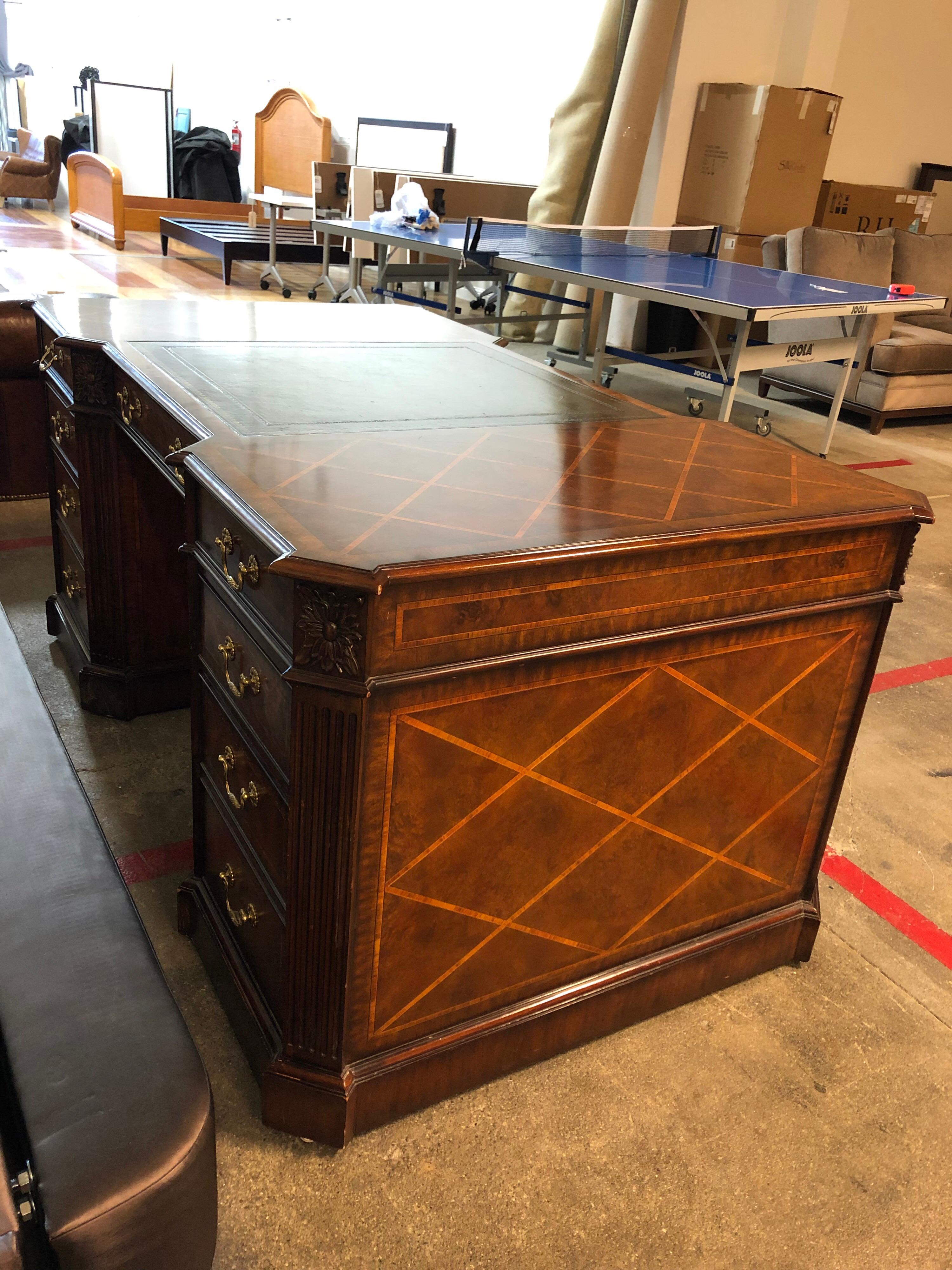 Maitland-Smith Partners Wood and Leather Desk For Sale at 1stDibs ...