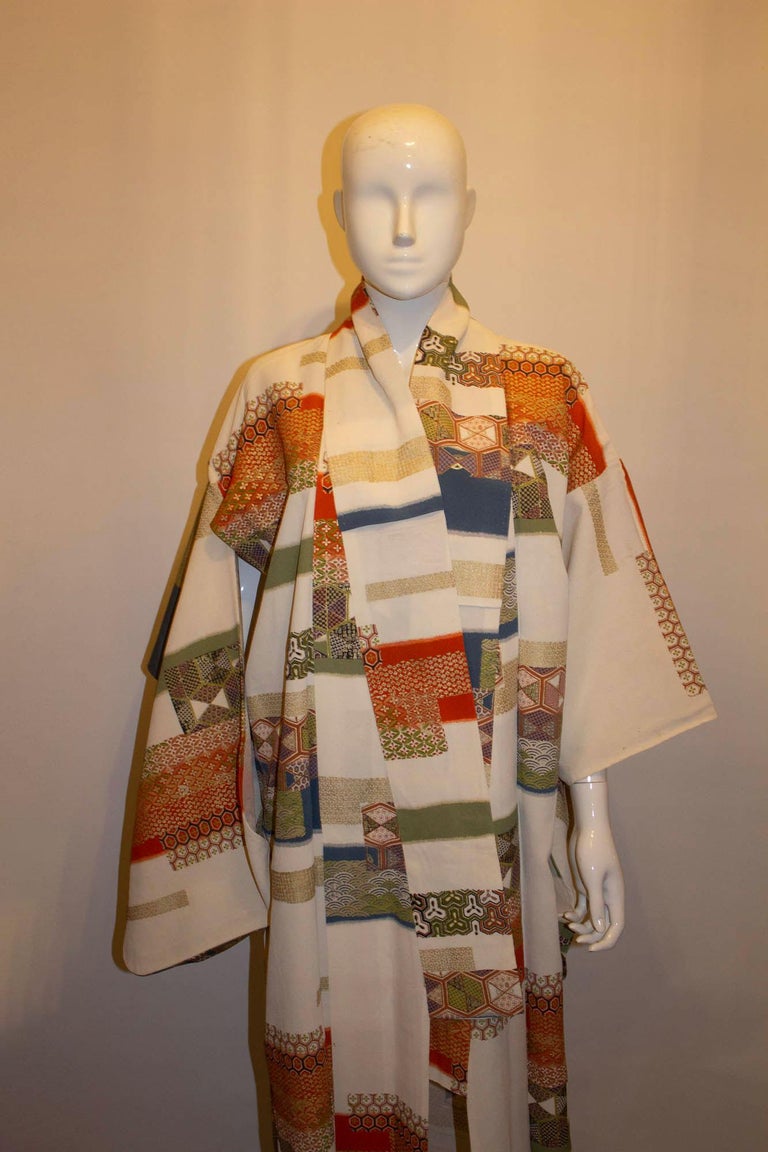 Vintage Patchwork Kimono For Sale at 1stDibs