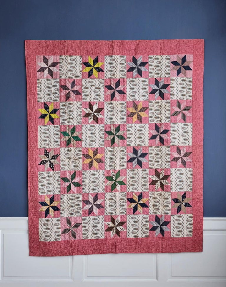 Vintage Patchwork Quilt, 19th Century For Sale at 1stDibs
