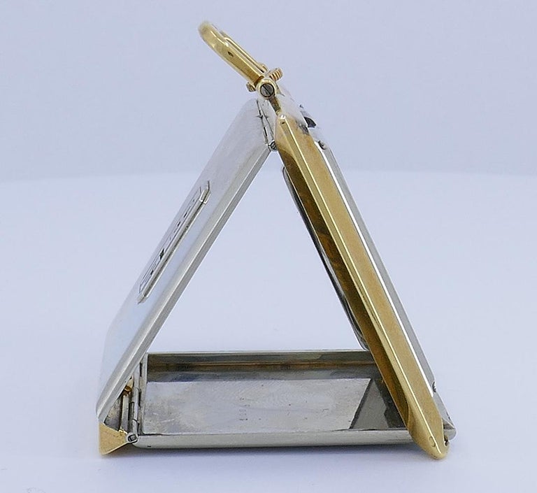 Vintage Patek Philippe 14k Gold Travel Clock Pendant Pocket Watch ...