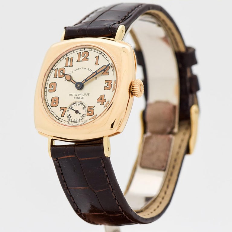 Vintage Patek Philippe 18 Karat Yellow Gold Watch, 1917 For Sale at 1stDibs