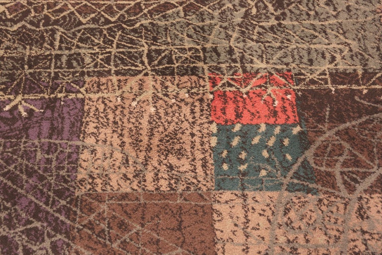 Vintage Paul Klee Ege Art Line Carpet Named "Structural 1". 8 ft 2 in x ...