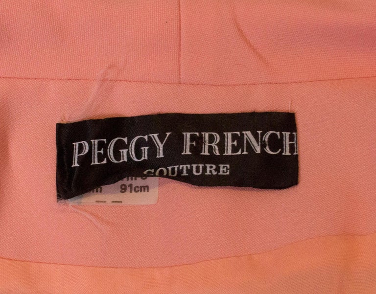 Vintage Peggy French Couture Dress and Jacket For Sale at 1stDibs