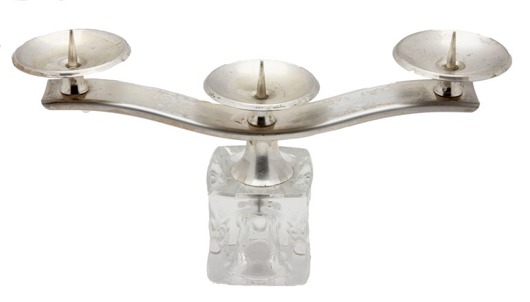 Vintage Peill and Putzler, Düren Ice Cube Candlestick, 1970s For Sale ...