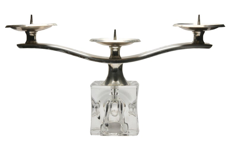 Vintage Peill and Putzler, Düren Ice Cube Candlestick, 1970s For Sale ...