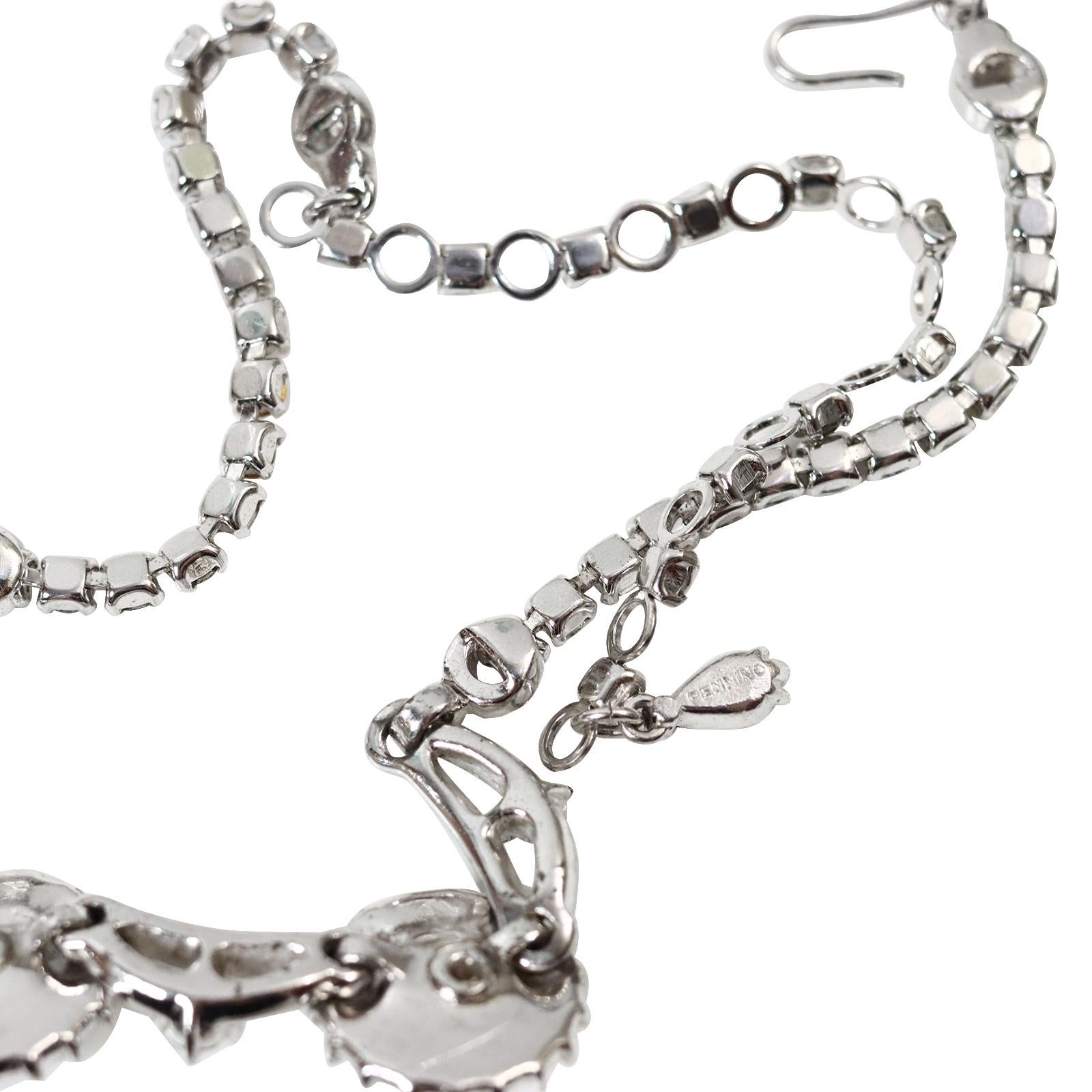 Vintage Pennino Baguette and Pave Art Deco Choker Circa 1960s For Sale ...