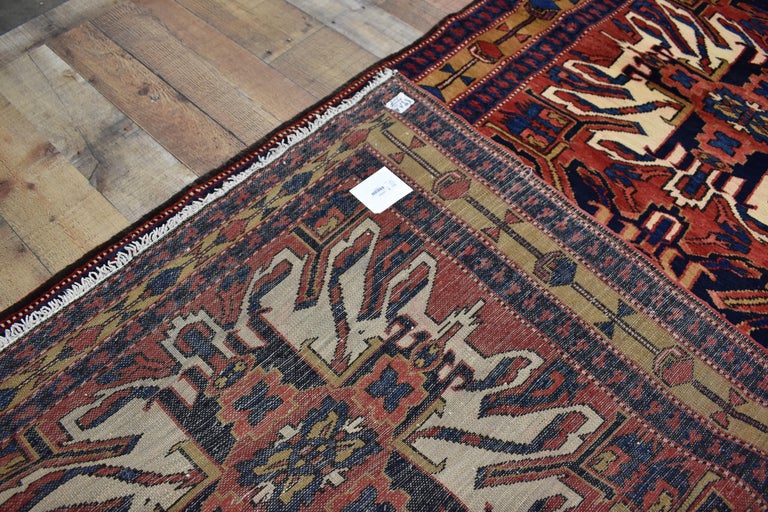 Vintage Persian Azerbaijan Runner, Tribal Style Hallway Azari Runner ...