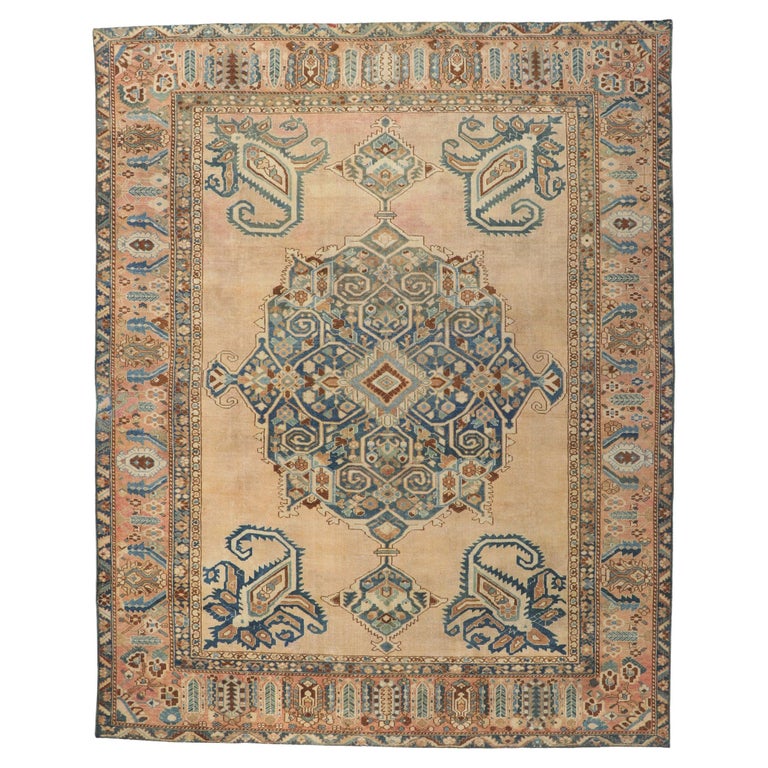 Vintage Persian Bakhtiari Rug For Sale at 1stDibs