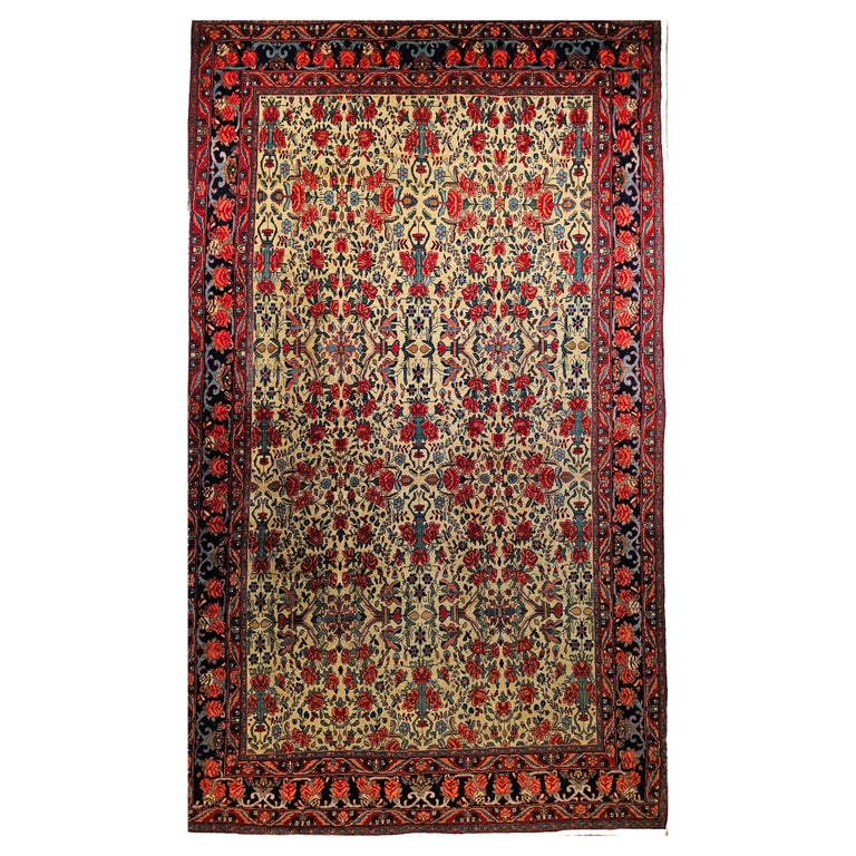 Vintage Persian Bidjar Area Rug, 5’ 3” x 8’ 8” For Sale at 1stDibs