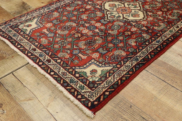 Vintage Persian Dergazine Hamadan Rug with Herati Pattern, Foyer or ...