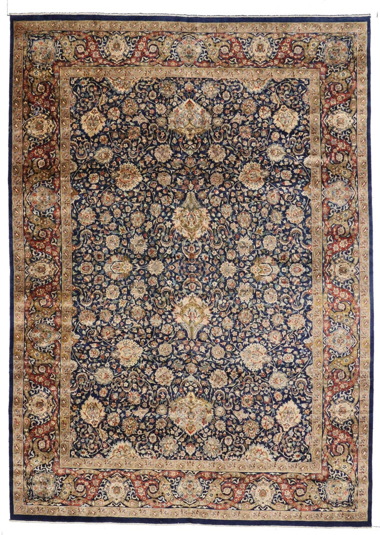 Vintage Persian Design Pakistani Area Rug with Medieval Renaissance ...