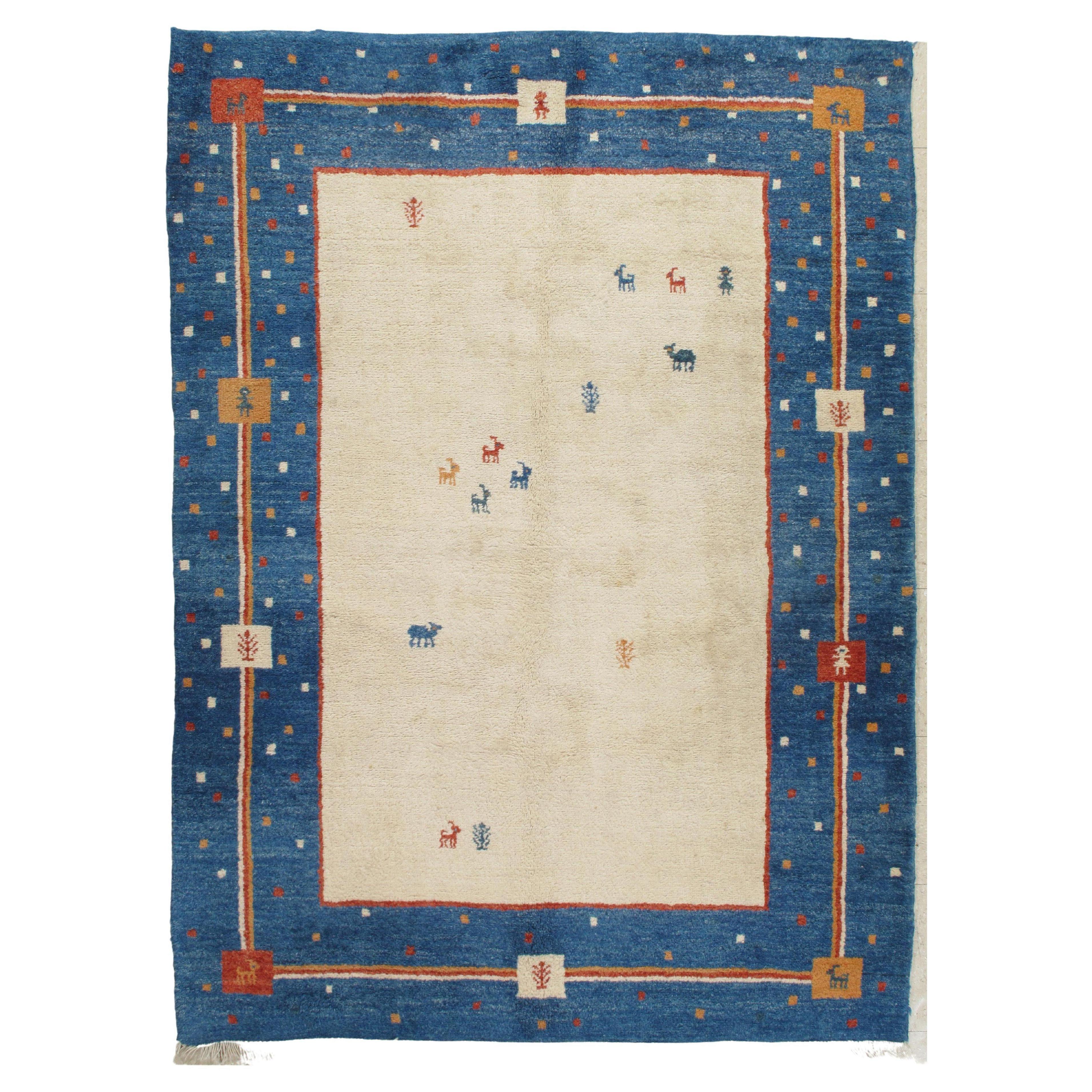 Persian Gabbeh Tribal Rug, Tree of Life, 3x4 For Sale at 1stDibs