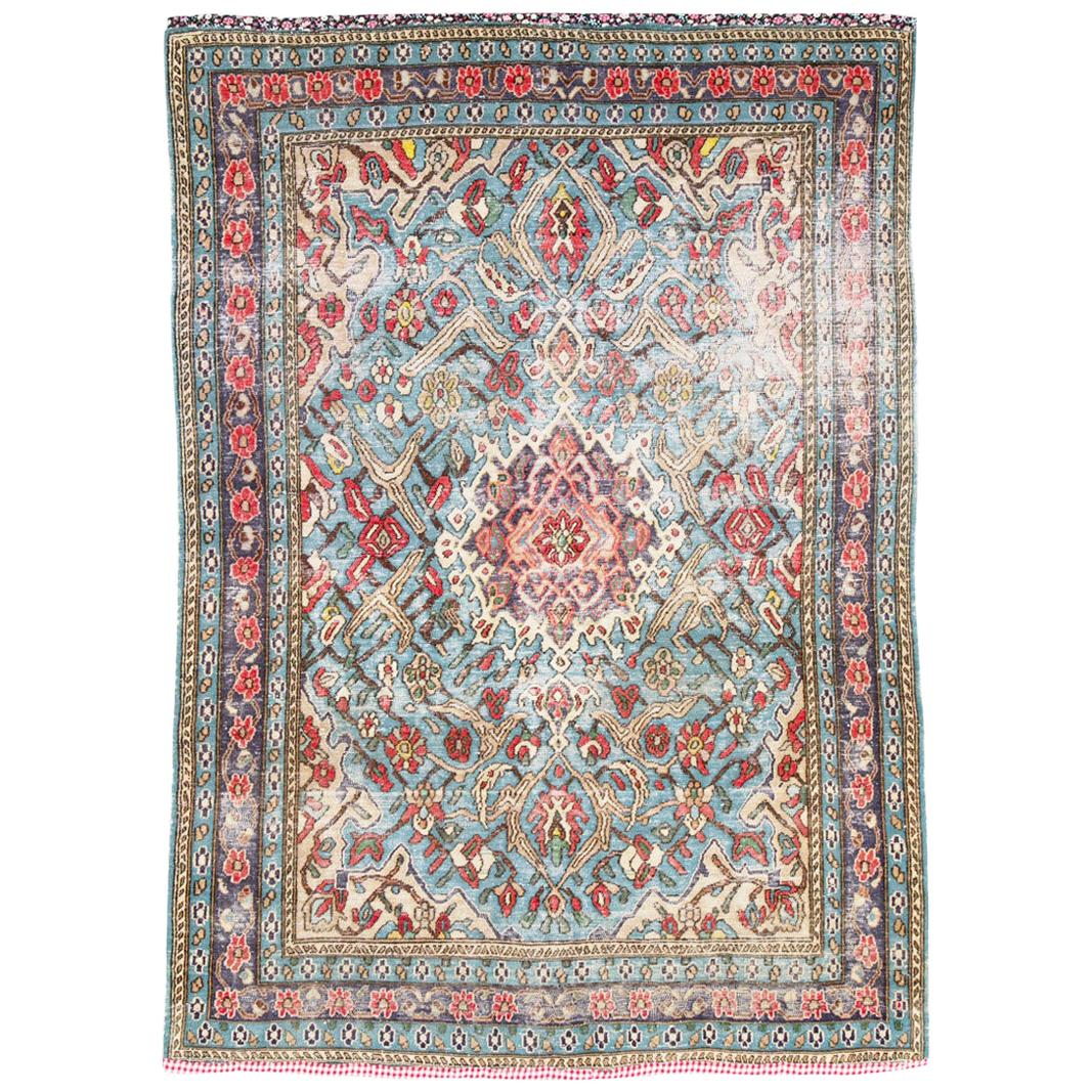 Vintage Persian Hamadan Rug at 1stDibs