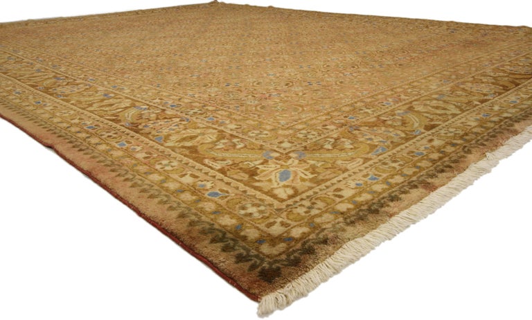 Vintage Persian Hamadan Rug with Victorian Style, Warm and Neutral ...