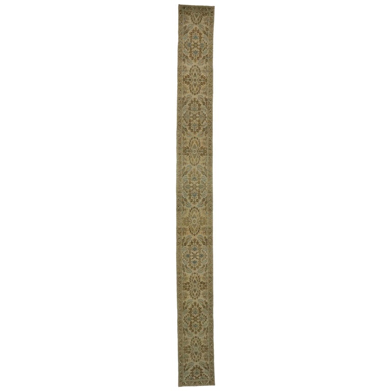 Vintage Persian Hamadan Runner with Amish Shaker Style For Sale at 1stDibs
