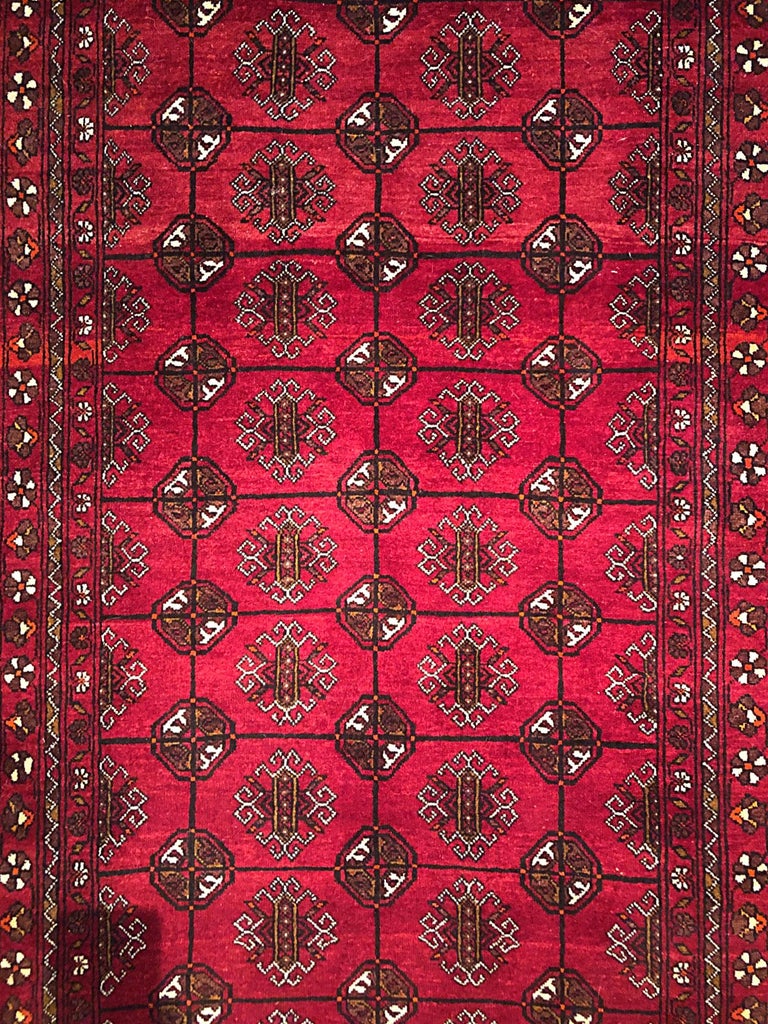 Vintage Persian Hand Knotted Red Tribal Elephant Print Baluchi Rug ...