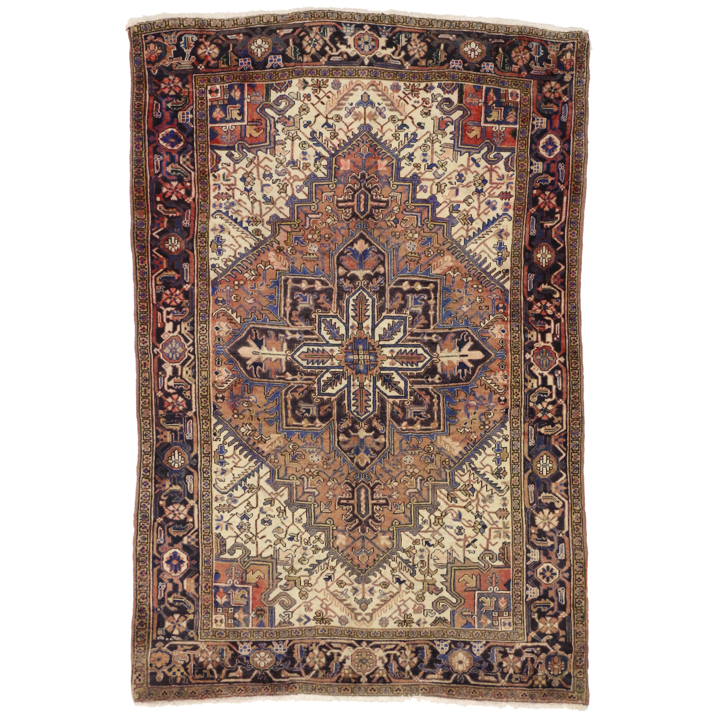 Vintage Persian Design Pakistani Area Rug with Medieval Renaissance ...