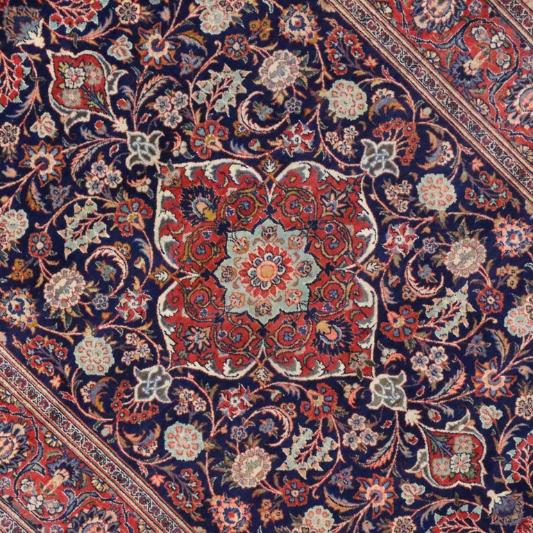 Vintage Persian Kashan with Modern Traditional Style For Sale at 1stDibs