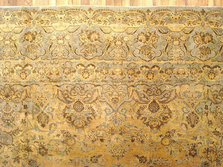 Vintage Persian Kerman Oriental Rug, Room Size, with Central Medallion ...