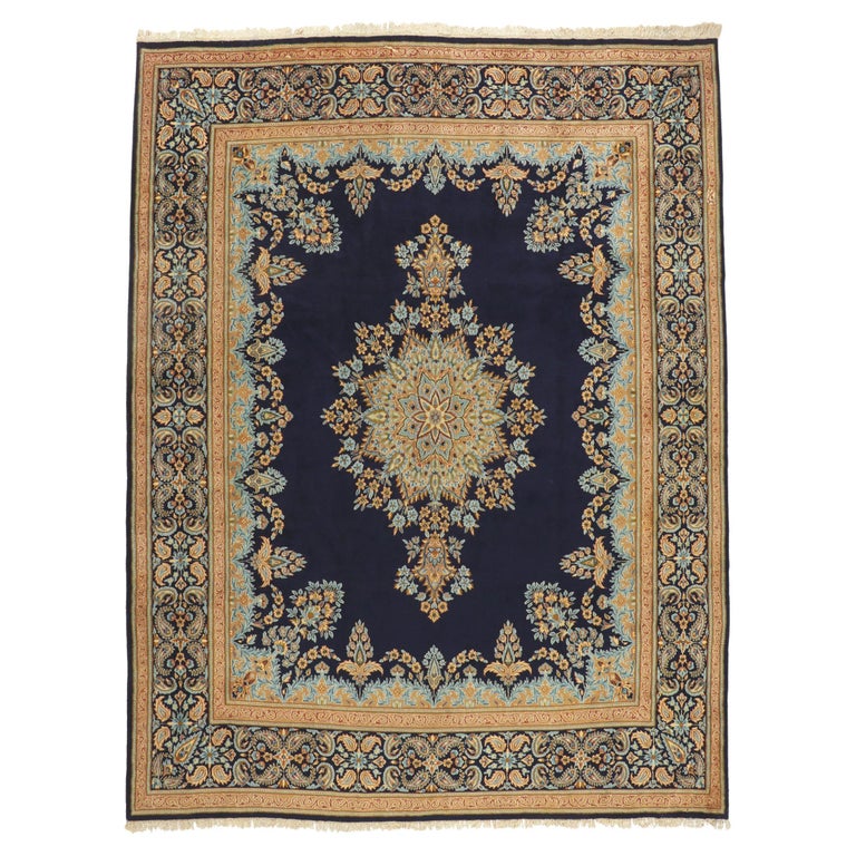 Vintage Persian Kerman Rug For Sale at 1stDibs