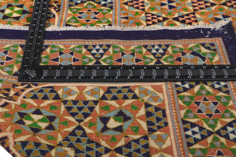 Vintage Persian Kerman Rug with Khatamkari Pattern For Sale at 1stDibs