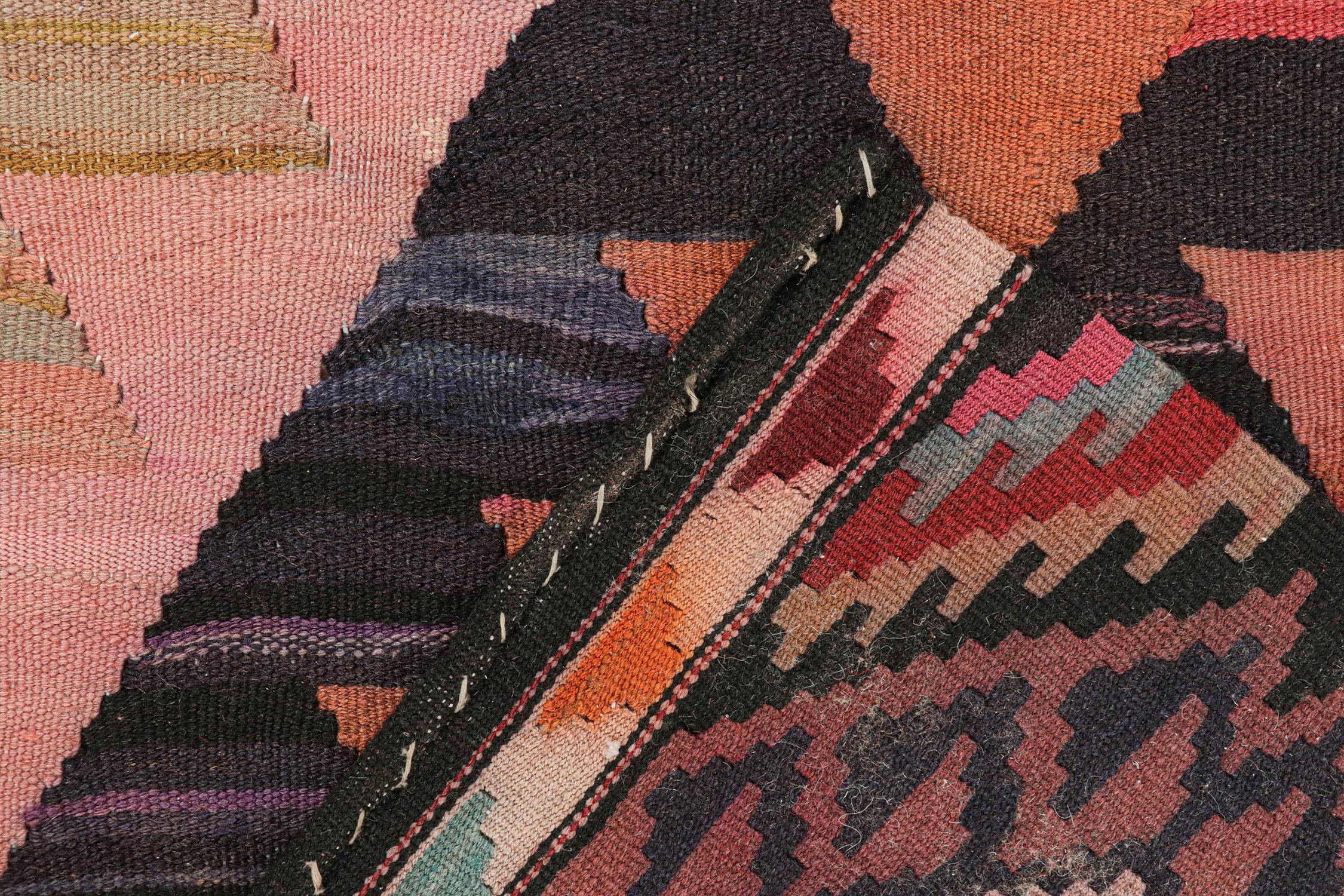 Vintage Persian Kilim in Polychromatic Geometric Patterns For Sale at ...