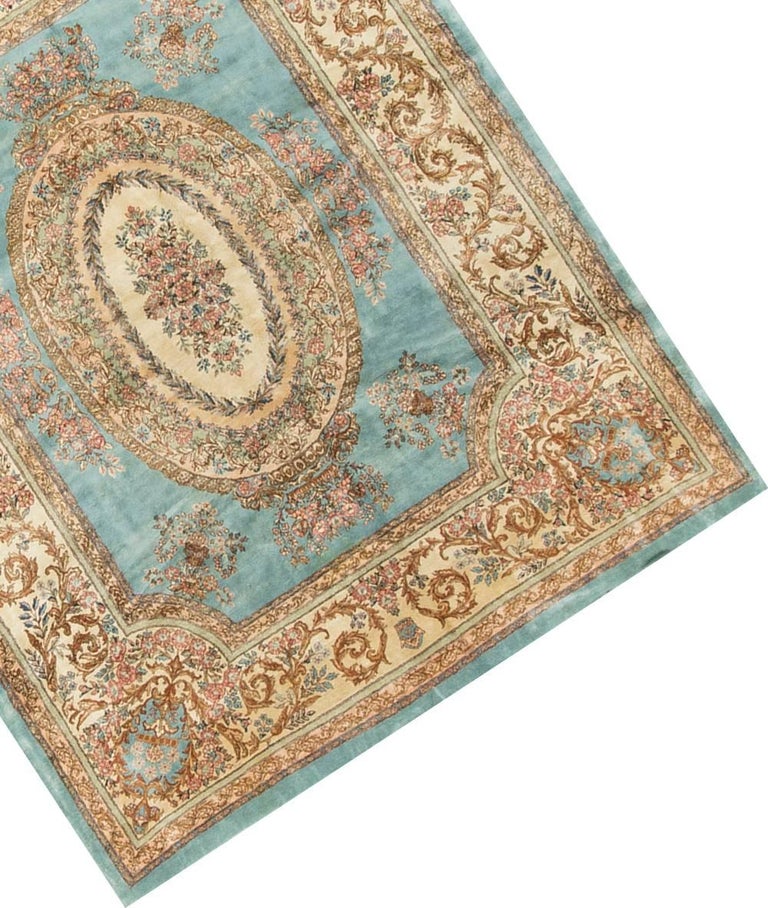Vintage Persian Kirman Rug For Sale at 1stDibs